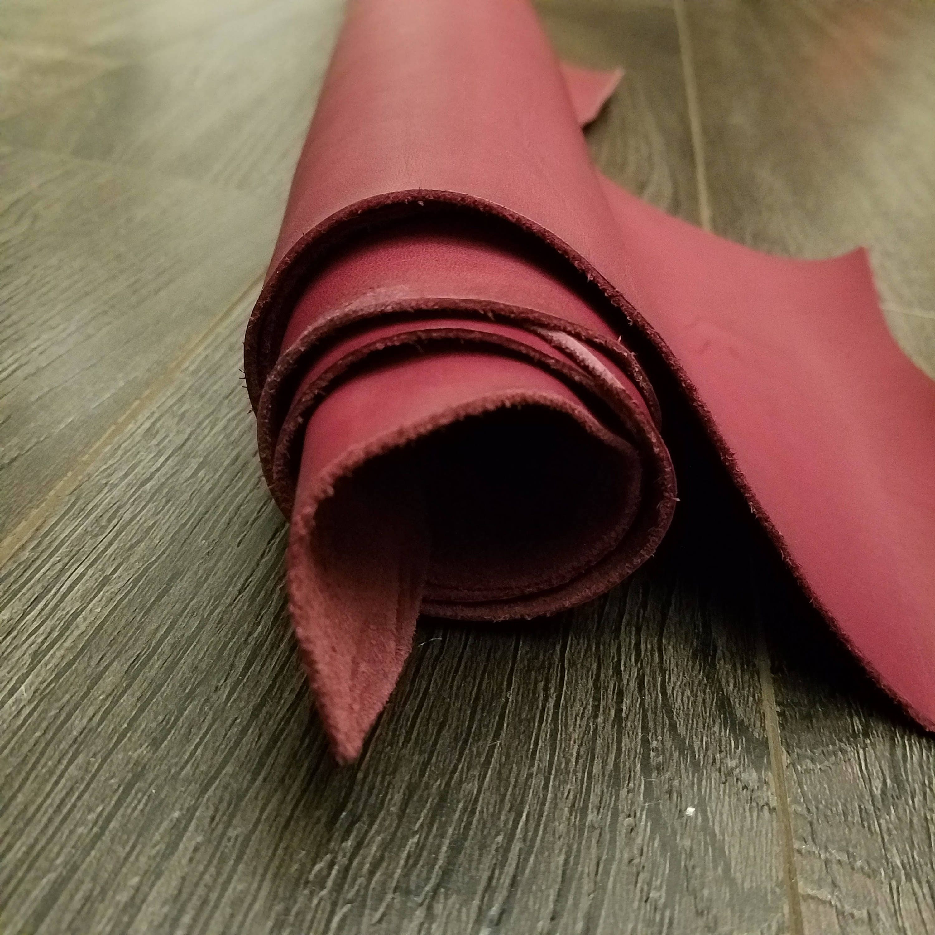 Leather 21 sq.ft full skin Burgundy Smooth Nappa 1.2-1.4 mm thick ...