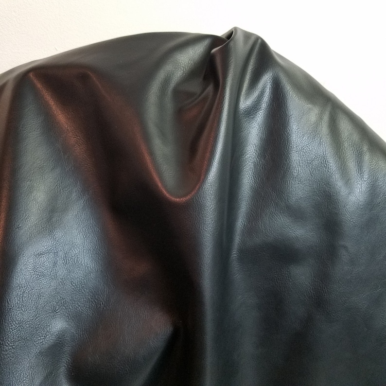 Black Faux Leather Smooth Pleather Sold by the Yard 36 Inches X 54 ...