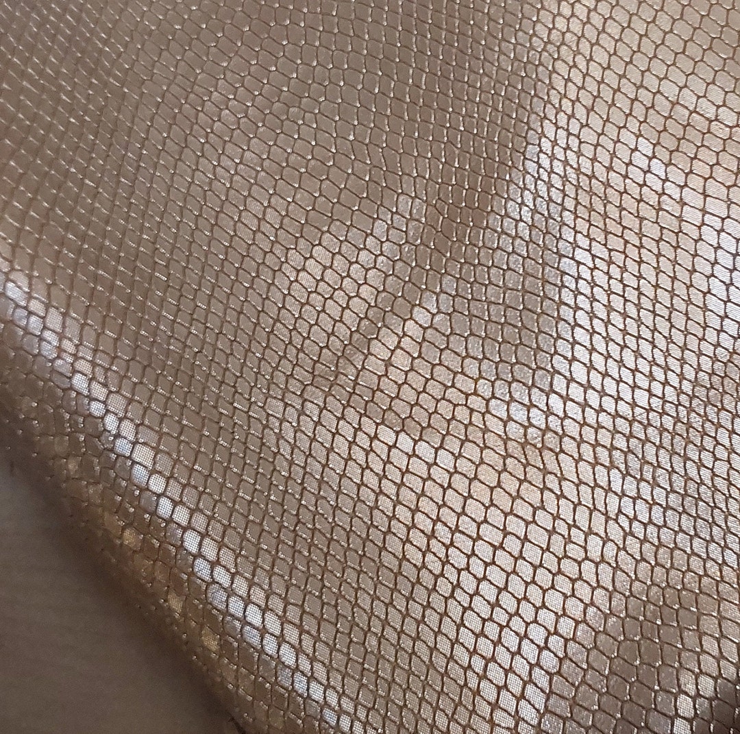 Champagne Gold Metallic Snake Goat, Soft Craft, Nappa Leaather ...