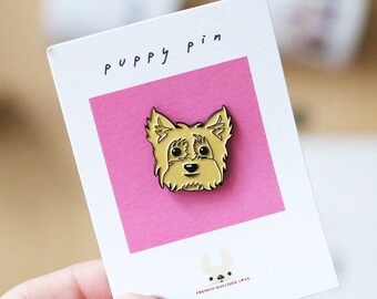 Yorkshire Terrier Dog Enamel Pin - Etsy