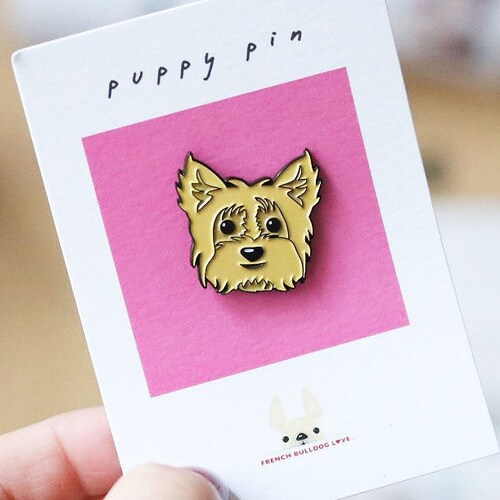Yorkie Enamel Pin Yorkshire Terrier Yorkie Gift Dog | Etsy