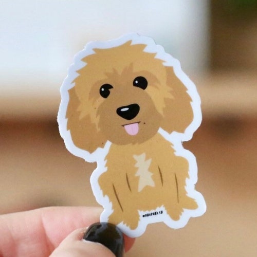 Doodle Sticker Goldendoodle Laptop Vinyl Decal - Etsy