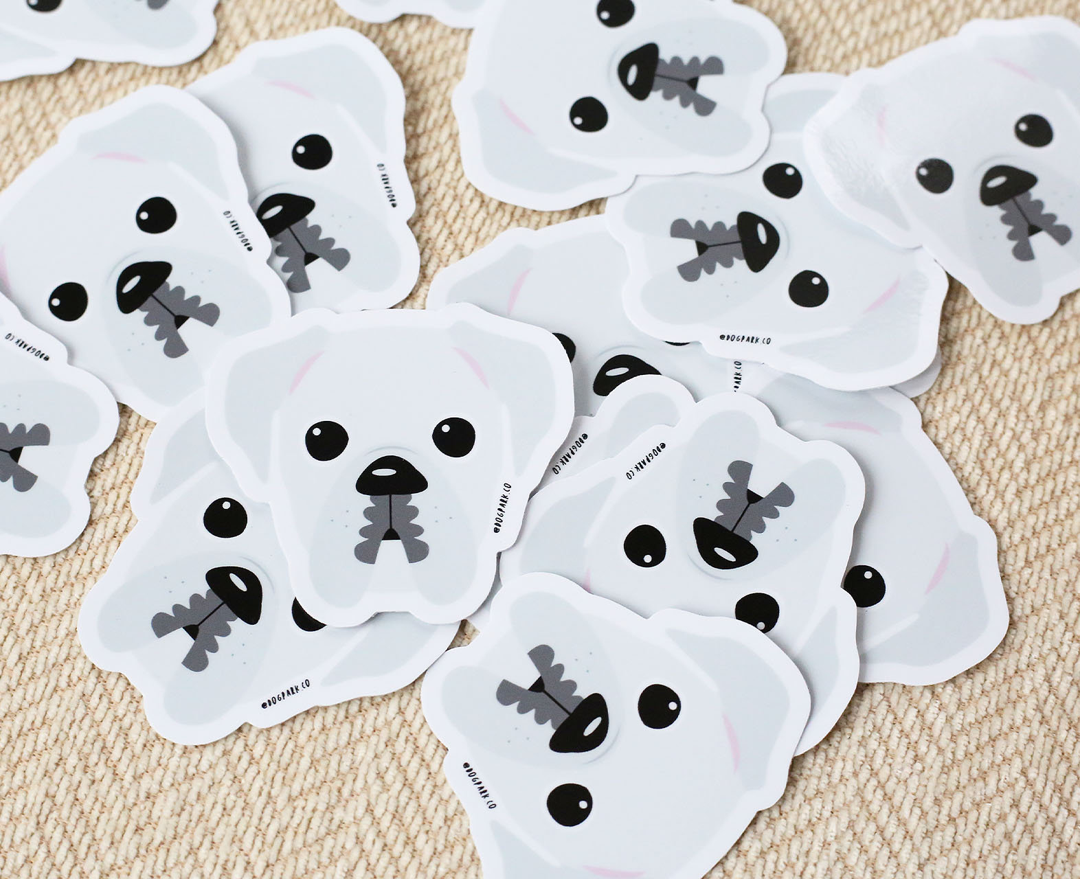 Boxer Sticker Waterproof Sticker White Boxer Sticker - Etsy