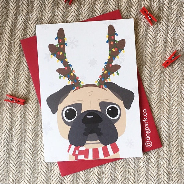 Pug Christmas - Etsy