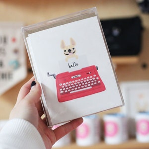 CUSTOM French Bulldog Note Cards - Box Set of 12 - Hello Note Card Set ...