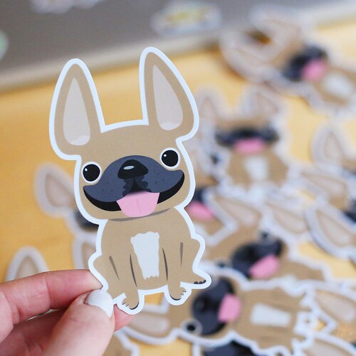 French Bulldog Sticker Paris Frenchie Waterproof Vinyl - Etsy
