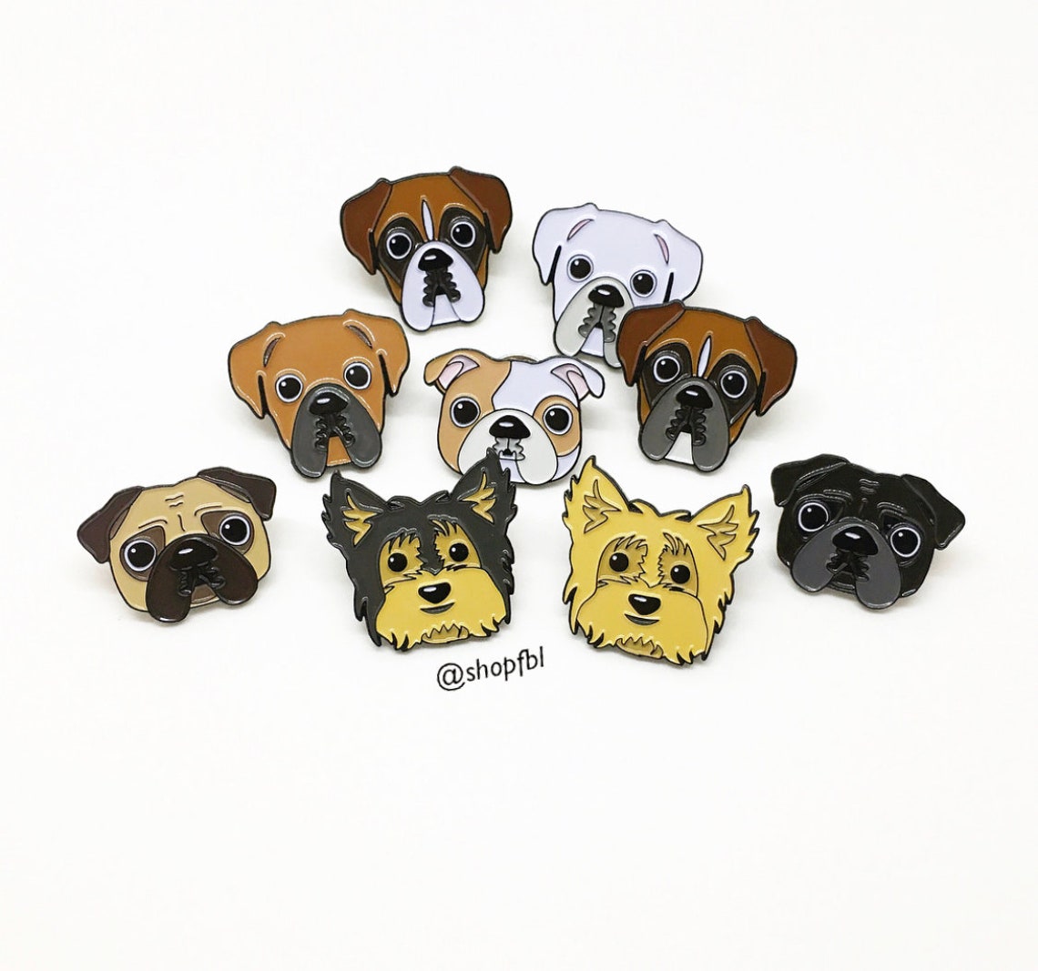 Yorkie Enamel Pin Black & Tan Yorkie Dog Enamel Pin Puppy - Etsy