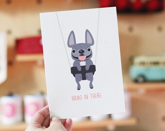Social Distancing for the Best Frenchie Card Social Distancing Get Well ...