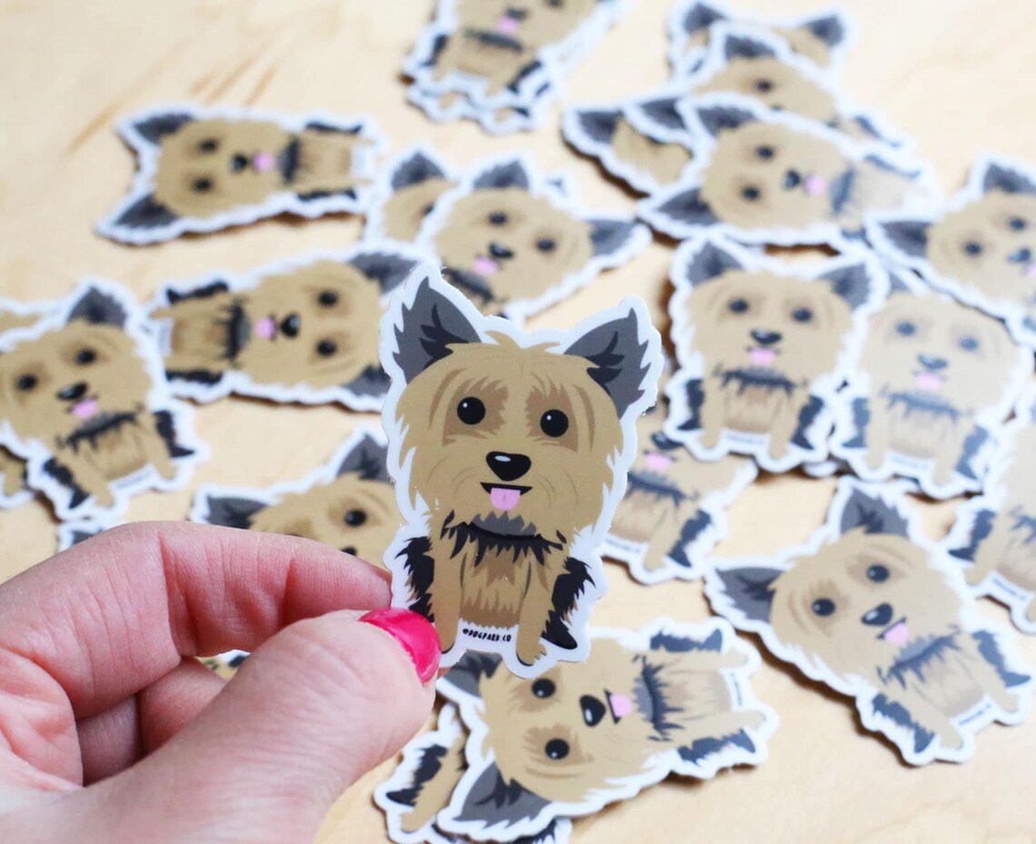 Mini Yorkie Sticker Yorkie Sticker Yorkie Decal | Etsy