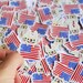Mini USA Flag Sticker Waterproof Vinyl Decal Mini Sticker - Etsy