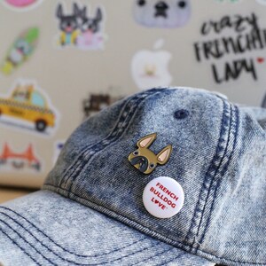 Fawn French Bulldog Pin Dog Enamel Pin Puppy Pin Soft Enamel Pin ...
