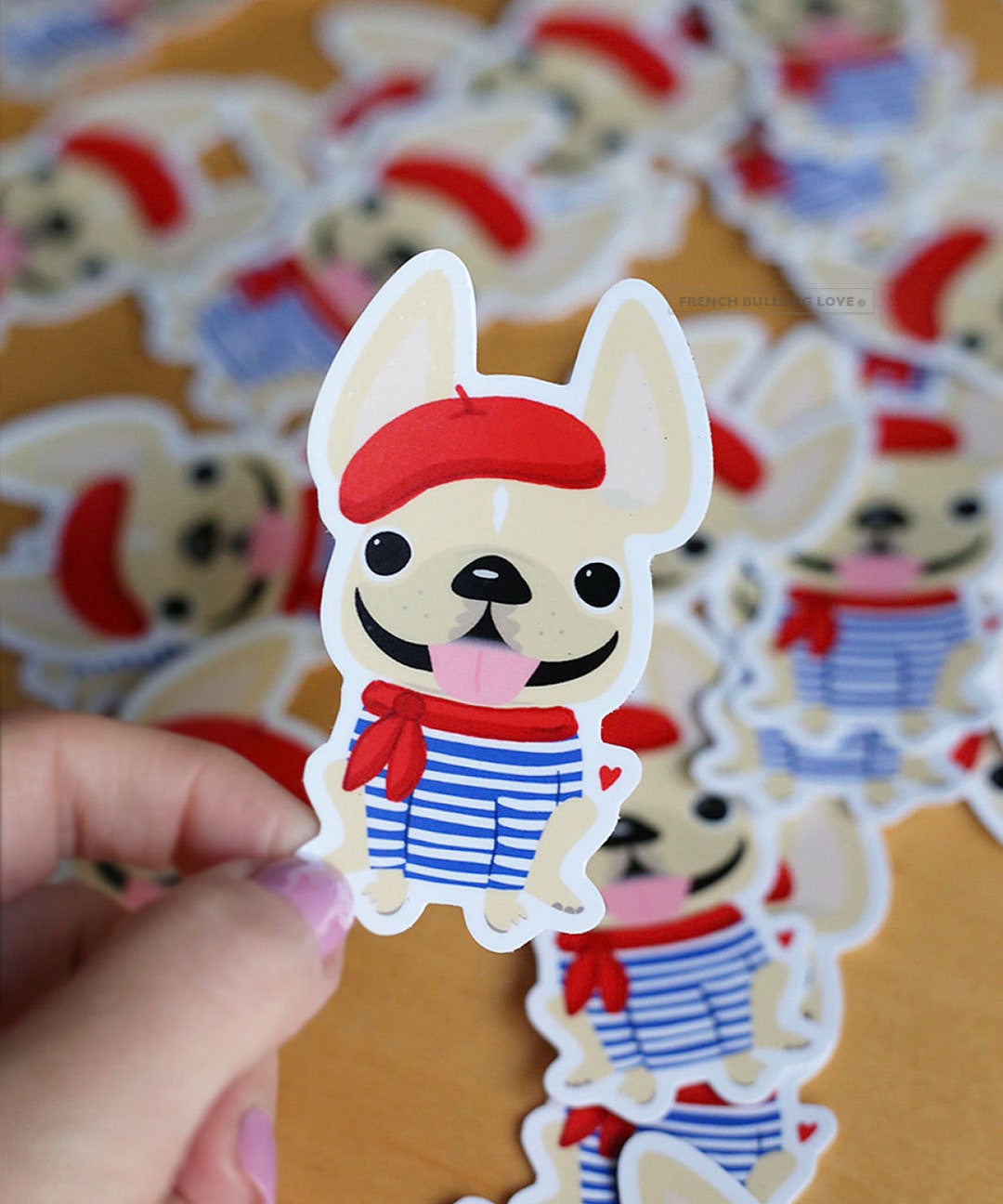 French Bulldog Sticker Paris Frenchie Waterproof Vinyl - Etsy