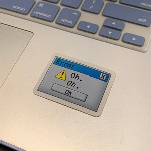 Pop-up Error Message: Oh. /oh./ Stickers, Fan Fiction, Fan Fic, Romance ...