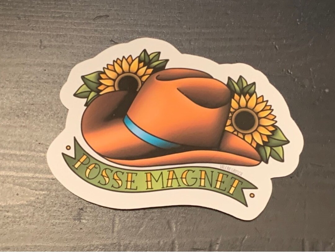 Posse Magnet Traditional Tattoo Style Sticker, Supernatural Inspired ...