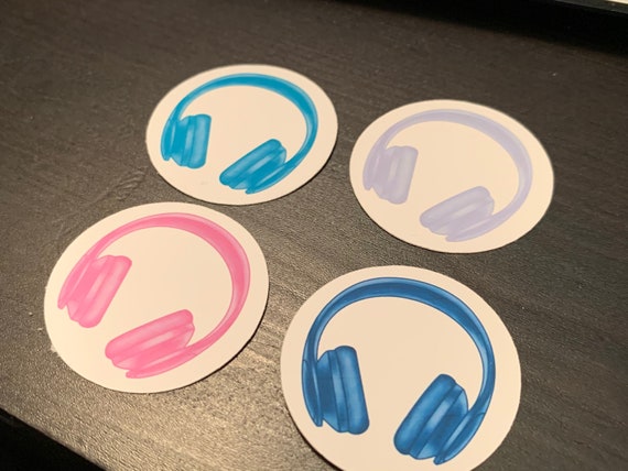 Stickers, Labels & Tags Stickers Paper Headphones Sticker DJ stickers ...