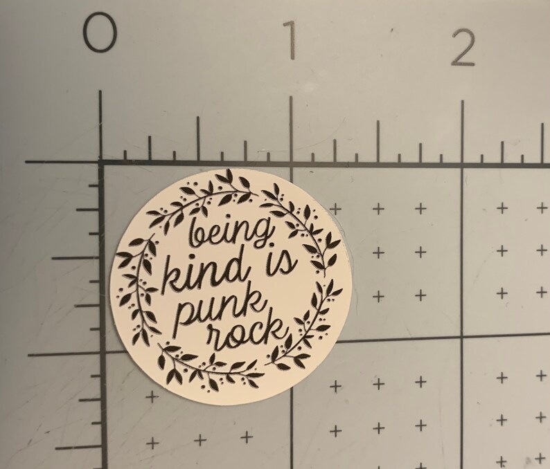 Being Kind is Punk Round Sticker, Kindness is Punk! - Etsy