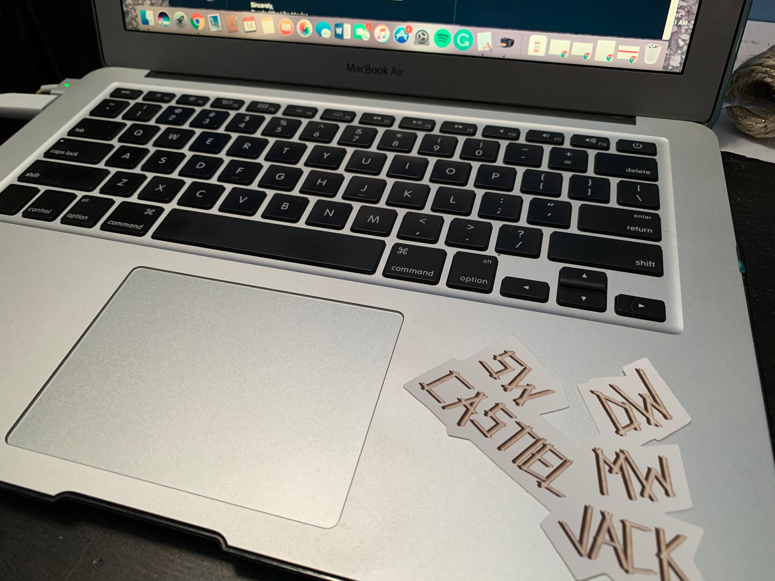 Supernatural Inspired Names/initials Carving Sticker, Castiel, Sam and ...