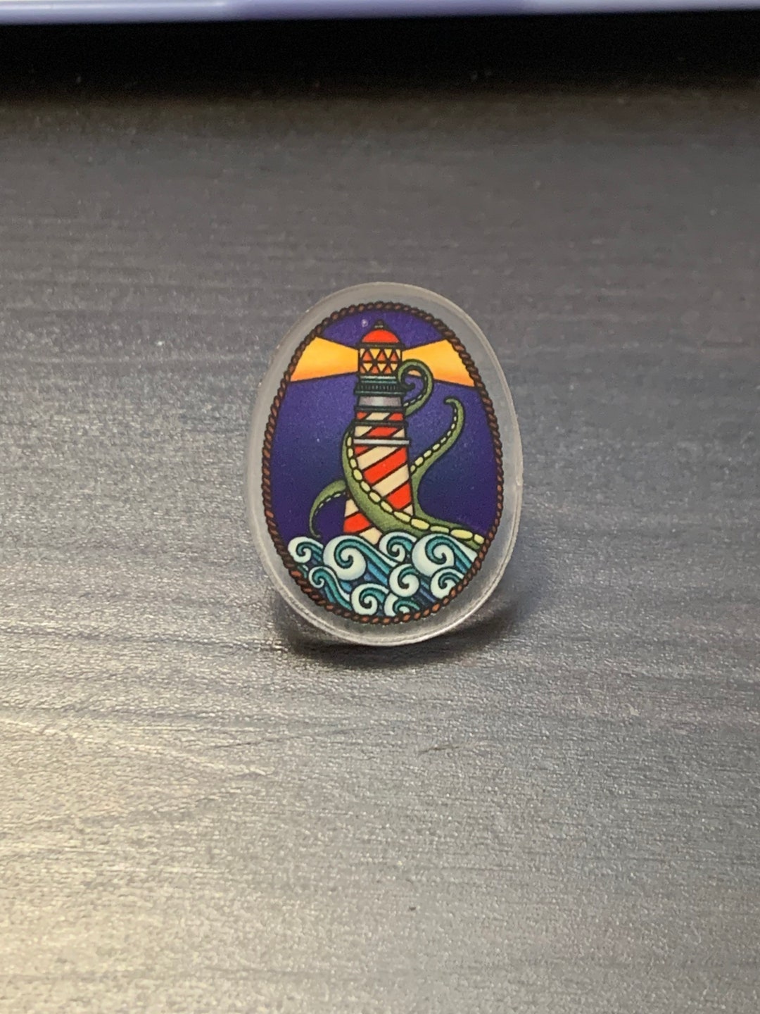 Acrylic Pin: the Lighthouse & the Kraken OFMD Pins - Etsy
