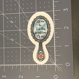 Anti-hero Broken Hand Mirror Traditional Tattoo Style Sticker, Swifties ...