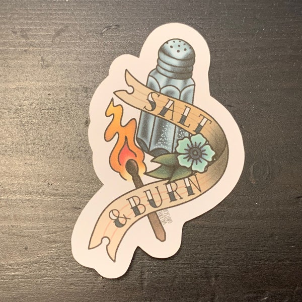 Salt Burn Sticker - Etsy