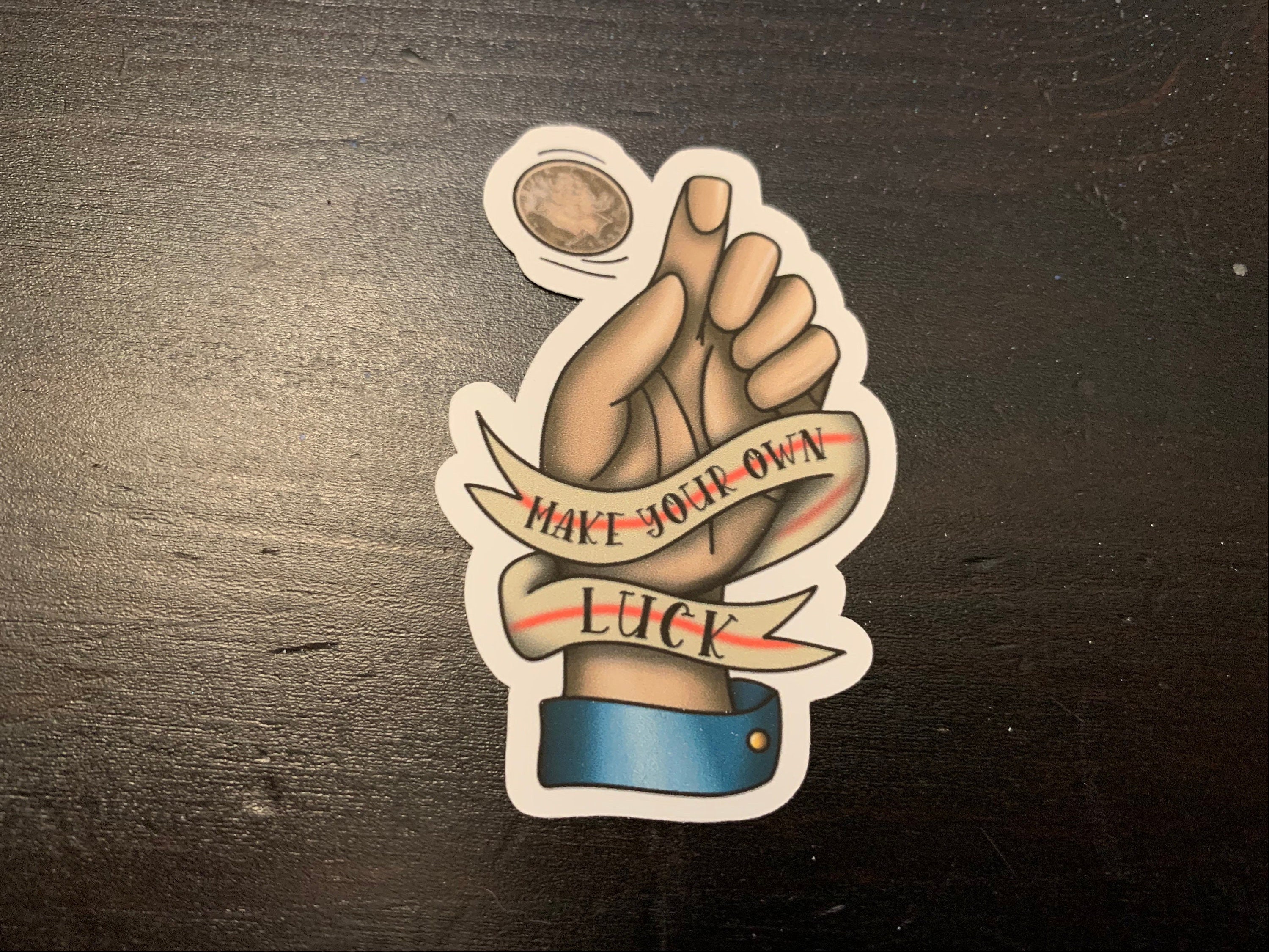 Two Face Coin Tattoo