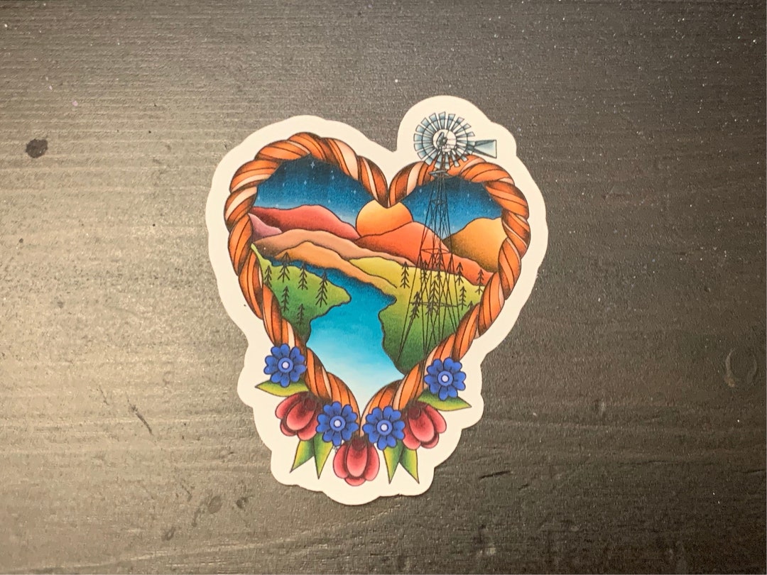Castiel's Zen Place Traditional Tattoo Style Sticker, Supernatural ...