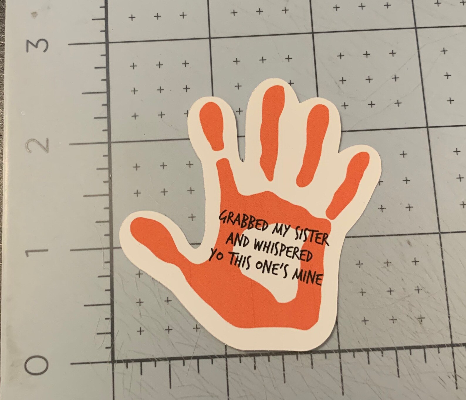 Castiel Hand Print Stickers Supernatural Gripped You Tight - Etsy