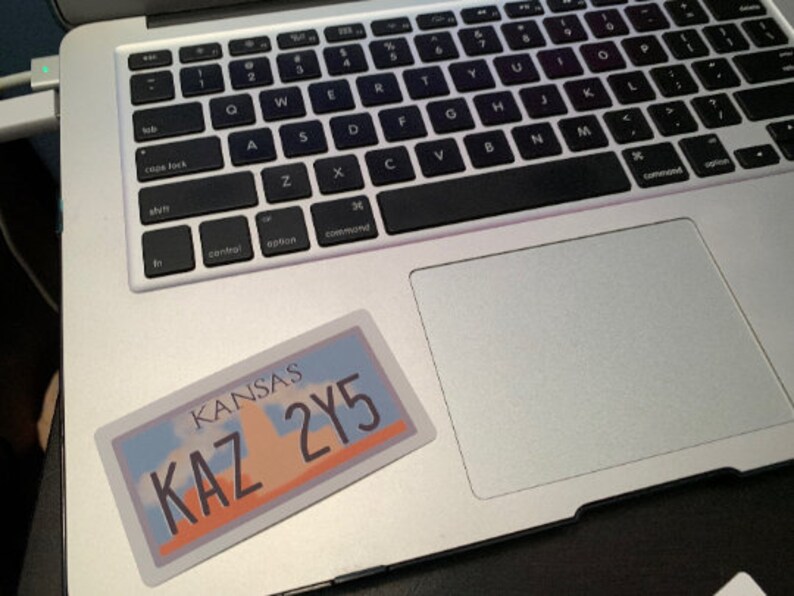 Supernatural Inspired License Plate Stickers, CNK 80Q3 and KAZ 2Y5, Sam ...