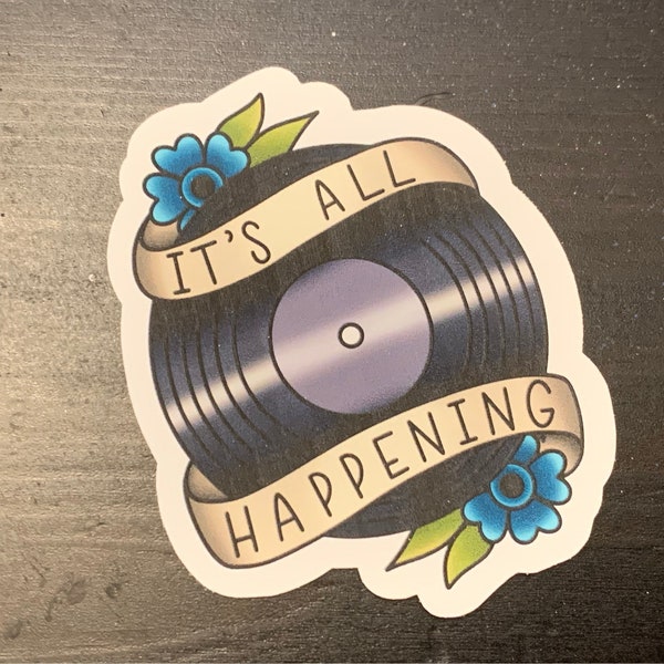 Record Stickers - Etsy