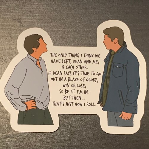 Castiel's Confession Stickers Supernatural Destiel Dean - Etsy