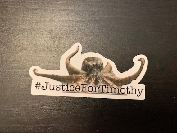 Justice for Timothy the Octopus Sticker the Boys Inspired - Etsy