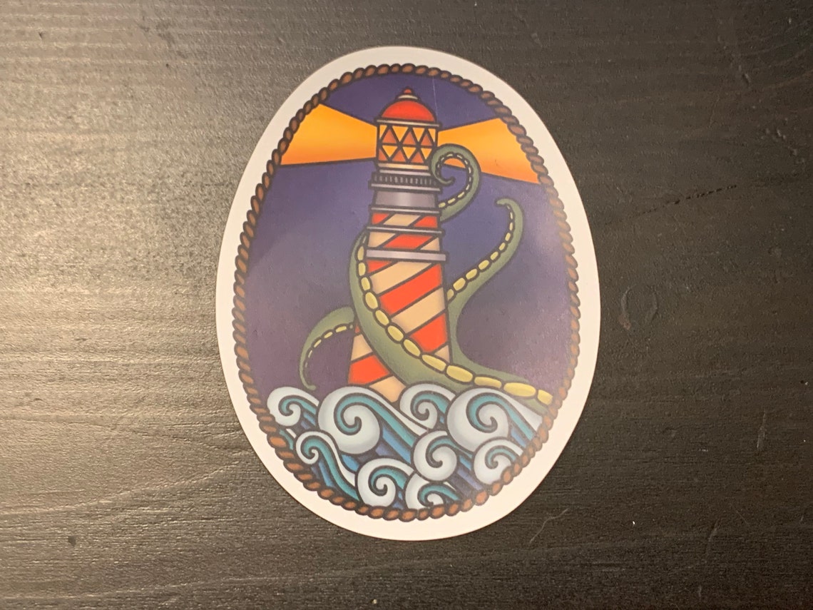 MAGNET: the Lighthouse and the Kraken OFMD Magnets - Etsy