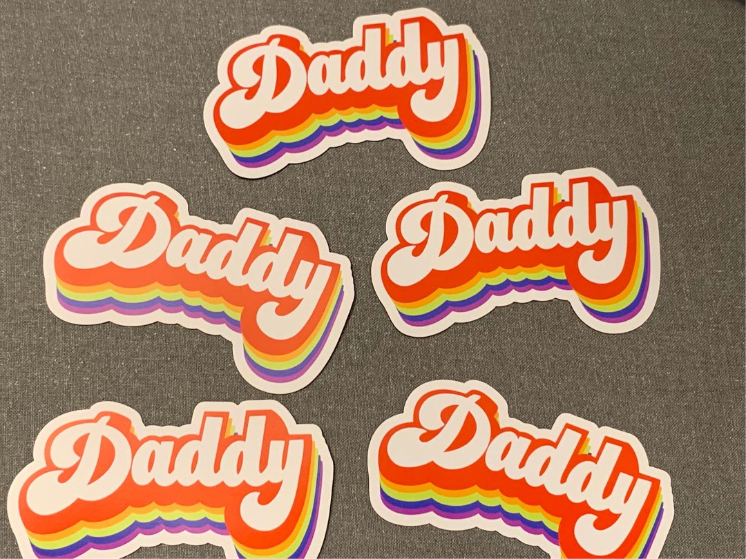 MAGNET: Rainbow Daddy Pride LGBTQ Sticker OFMD Izzy - Etsy