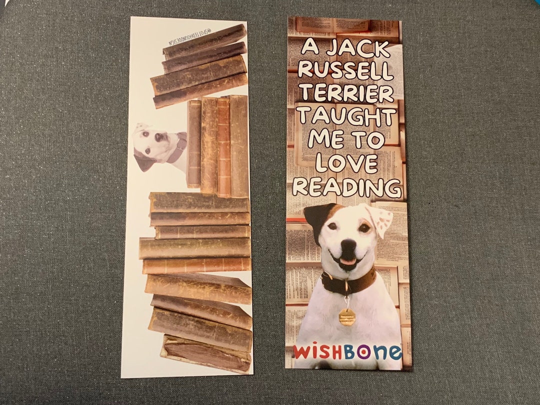 A Jack Russel Terrier Taught Me to Love Reading Bookmark, Gifts for ...