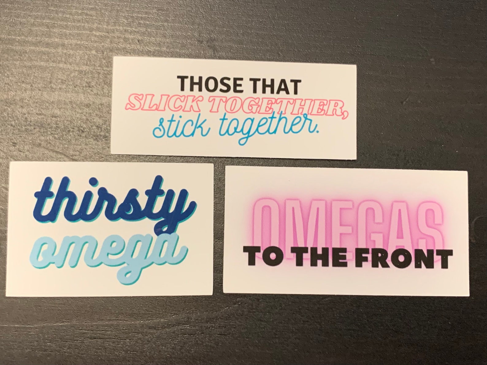 Omegaverse 3-sticker Pack Fan Fiction Tropes Fan Fic - Etsy