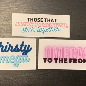 Omegaverse 3-sticker Pack, Fan Fiction Tropes, Fan Fic Stickers, Gifts ...