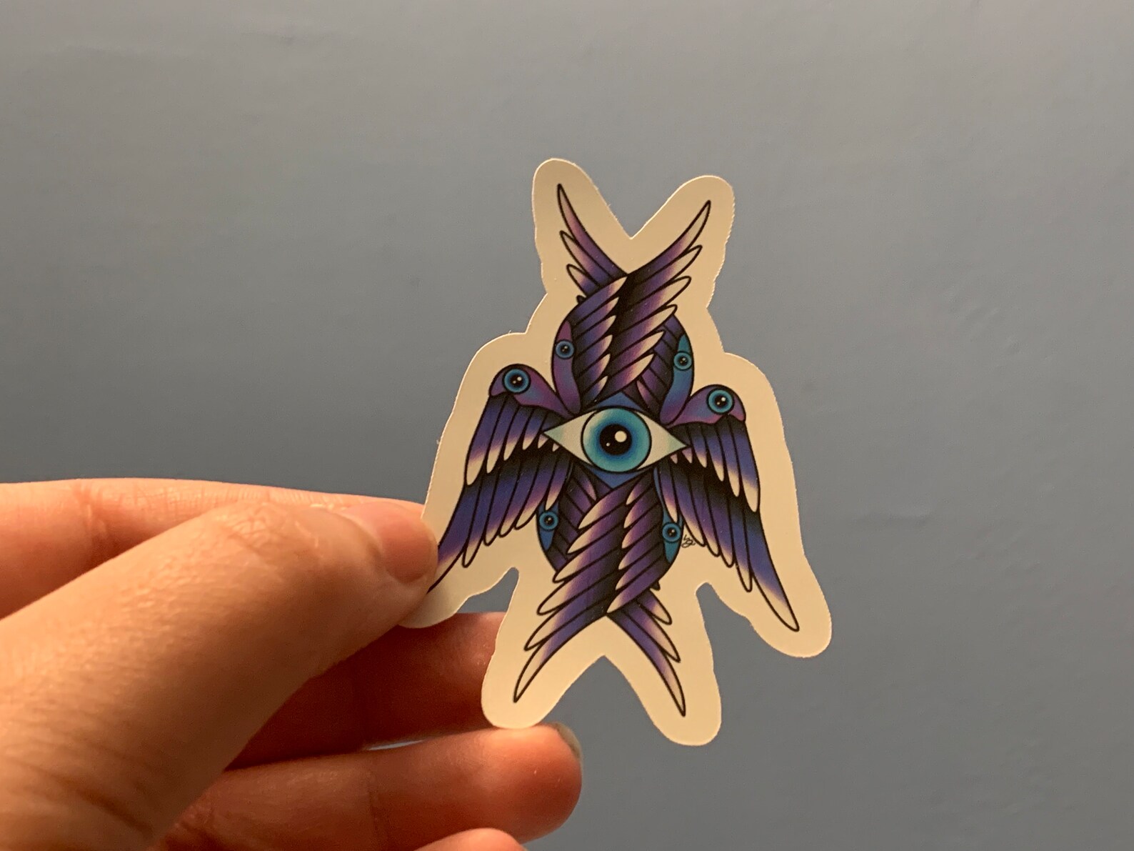Seraph Traditional Tattoo Style Art Sticker, True Form Angel ...
