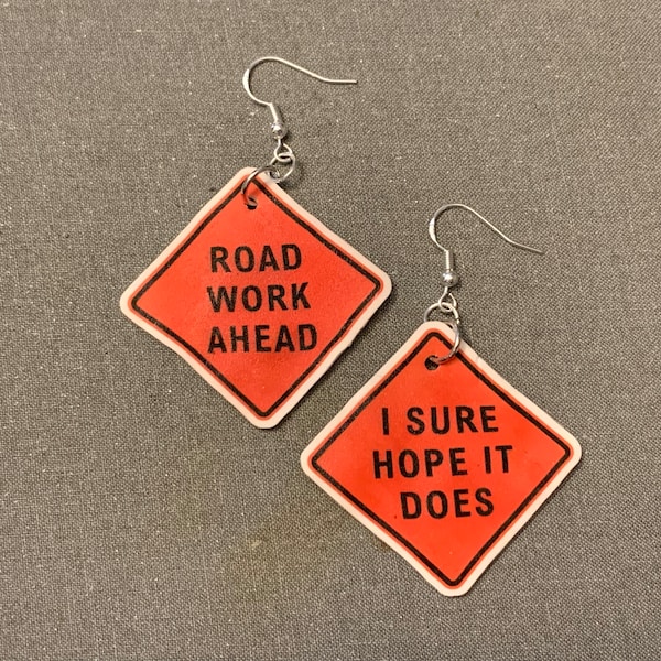 Road Work Ahead Signs - Etsy