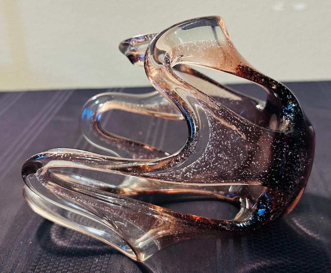 Vintage Makora Krosno Style Purple Blown Art Glass With Loops. in ...