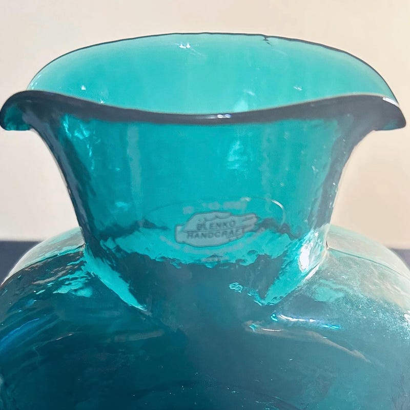 Mid Century Blenko - Etsy