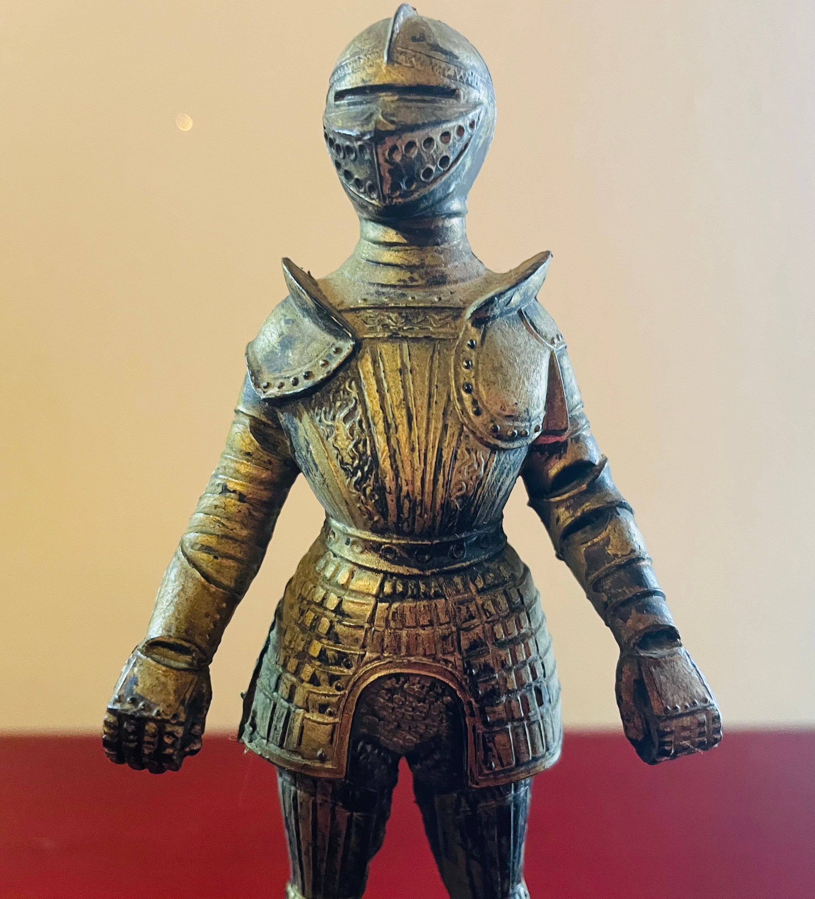 Vintage Medieval Knights Figurine Statue Depose Italy Suit | Etsy