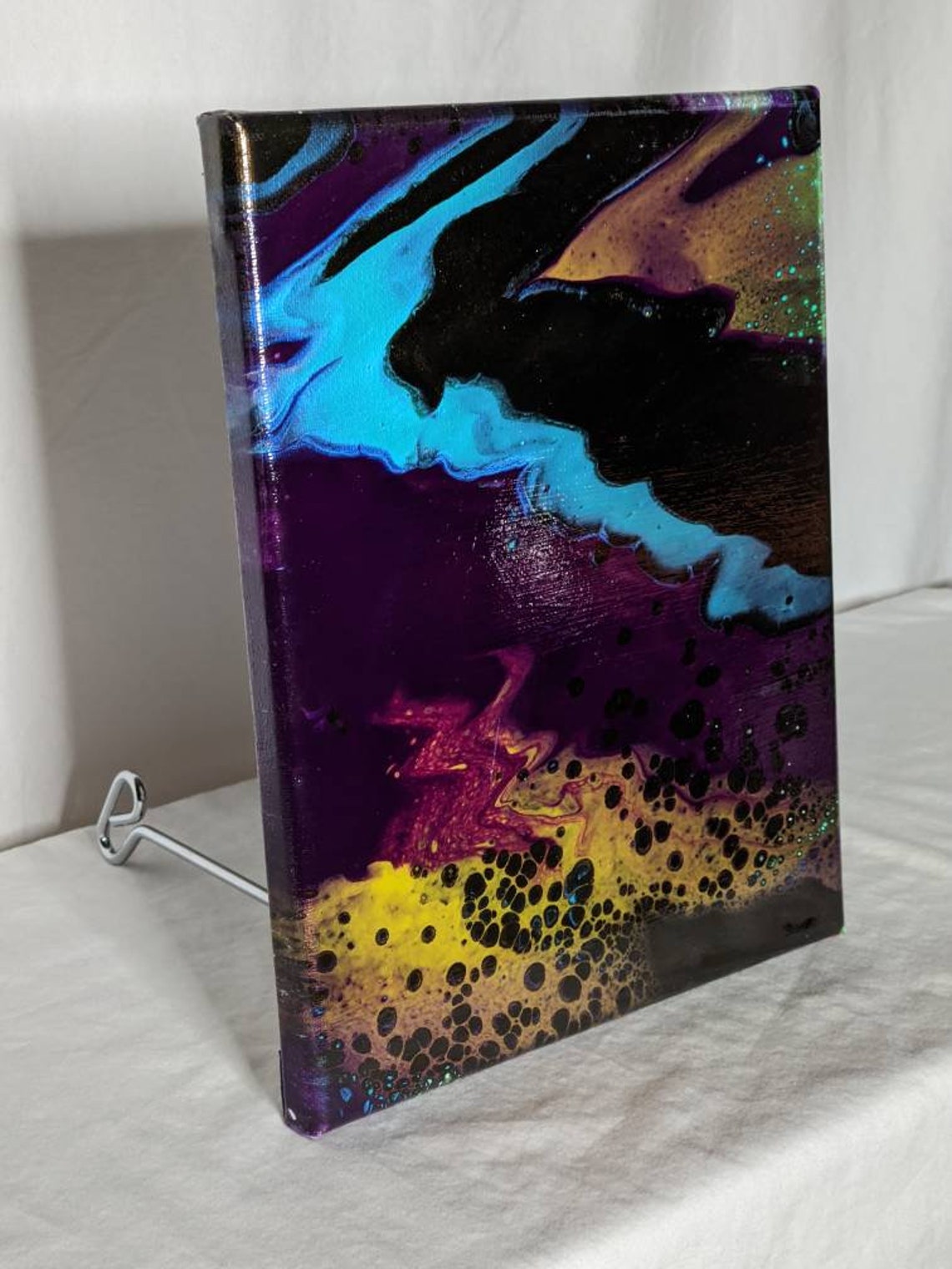 El humo se eleva / 8 x 10 pintura de color | Etsy