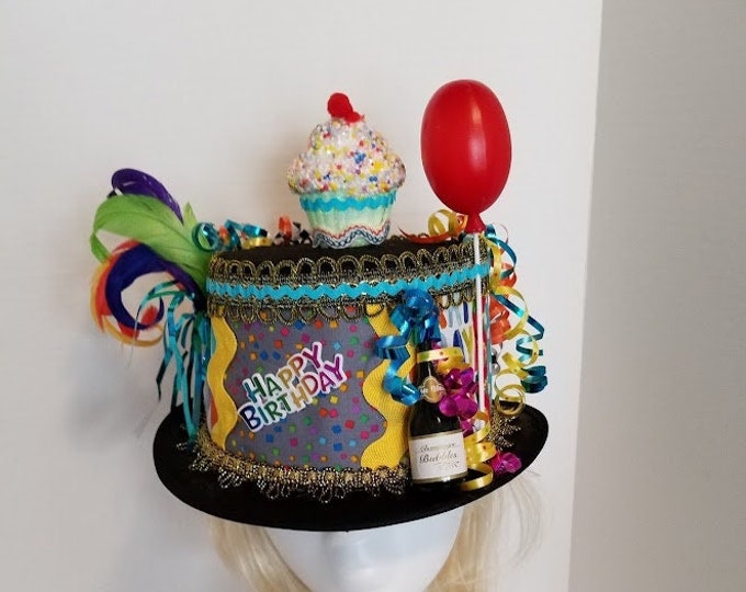 Birthday Hat Lighted Hat Birthday Top Hat Adult Birthday Hat Lighted ...