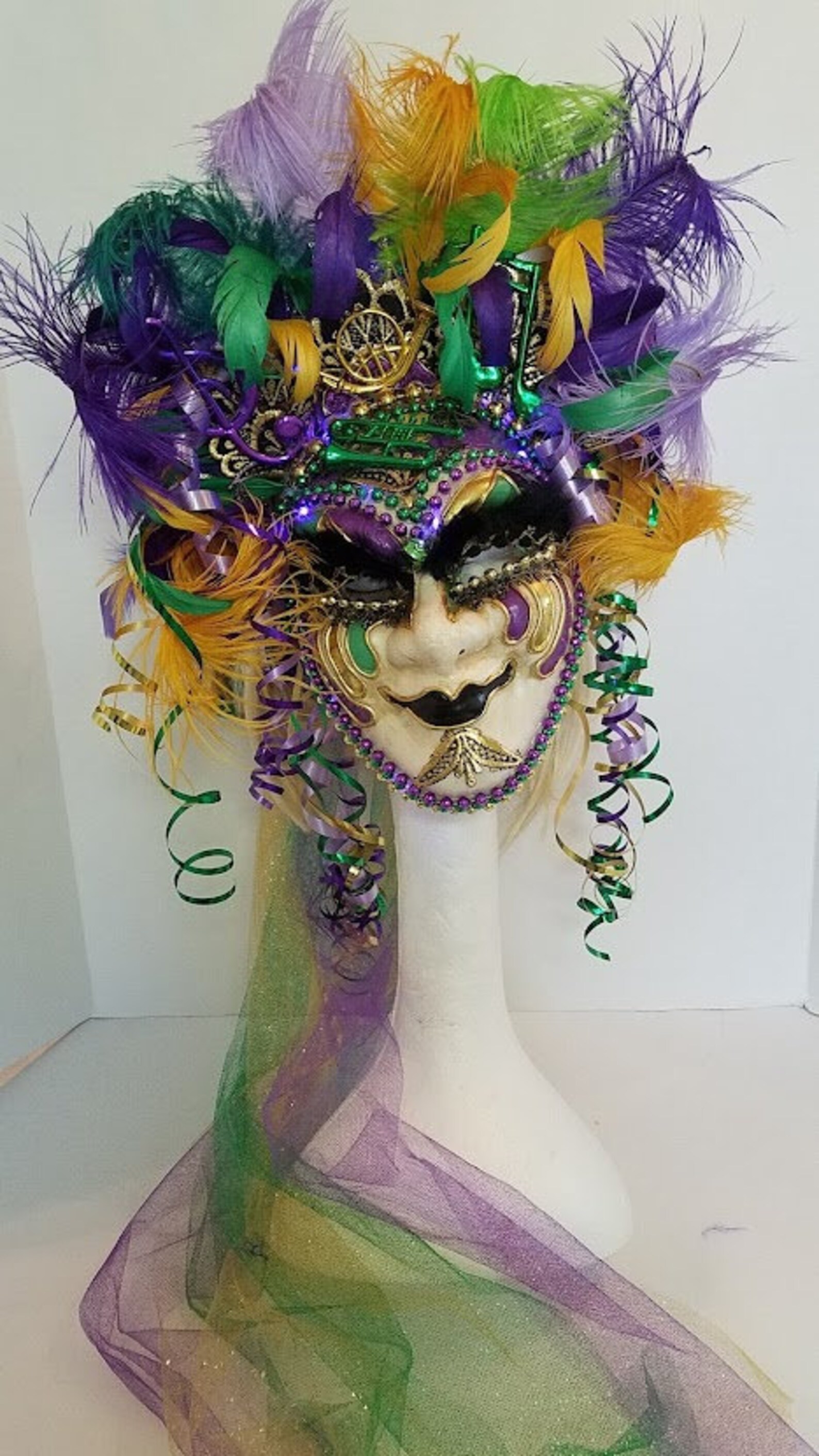 Lighted Masquerade Mask Lighted Mask Lighted Mask | Etsy