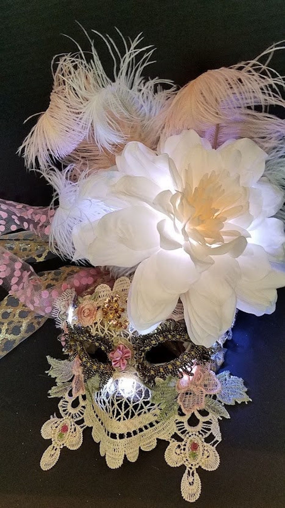 Lighted Masquerade Mask Lighted Mask Victorian Mask - Etsy