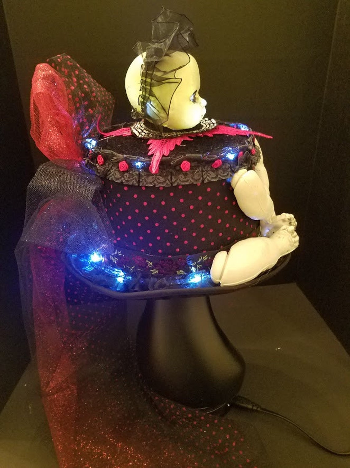 Scary Doll Hat Hat Creepy Doll Head Hat Victorian Doll Hat | Etsy