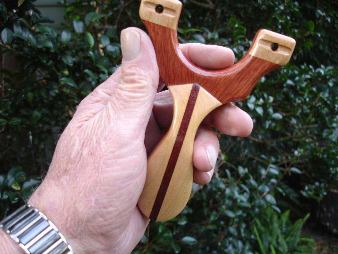 Wood Slingshot, Custom Made, Catapult, Shanghai, Hand Made, Hunting ...