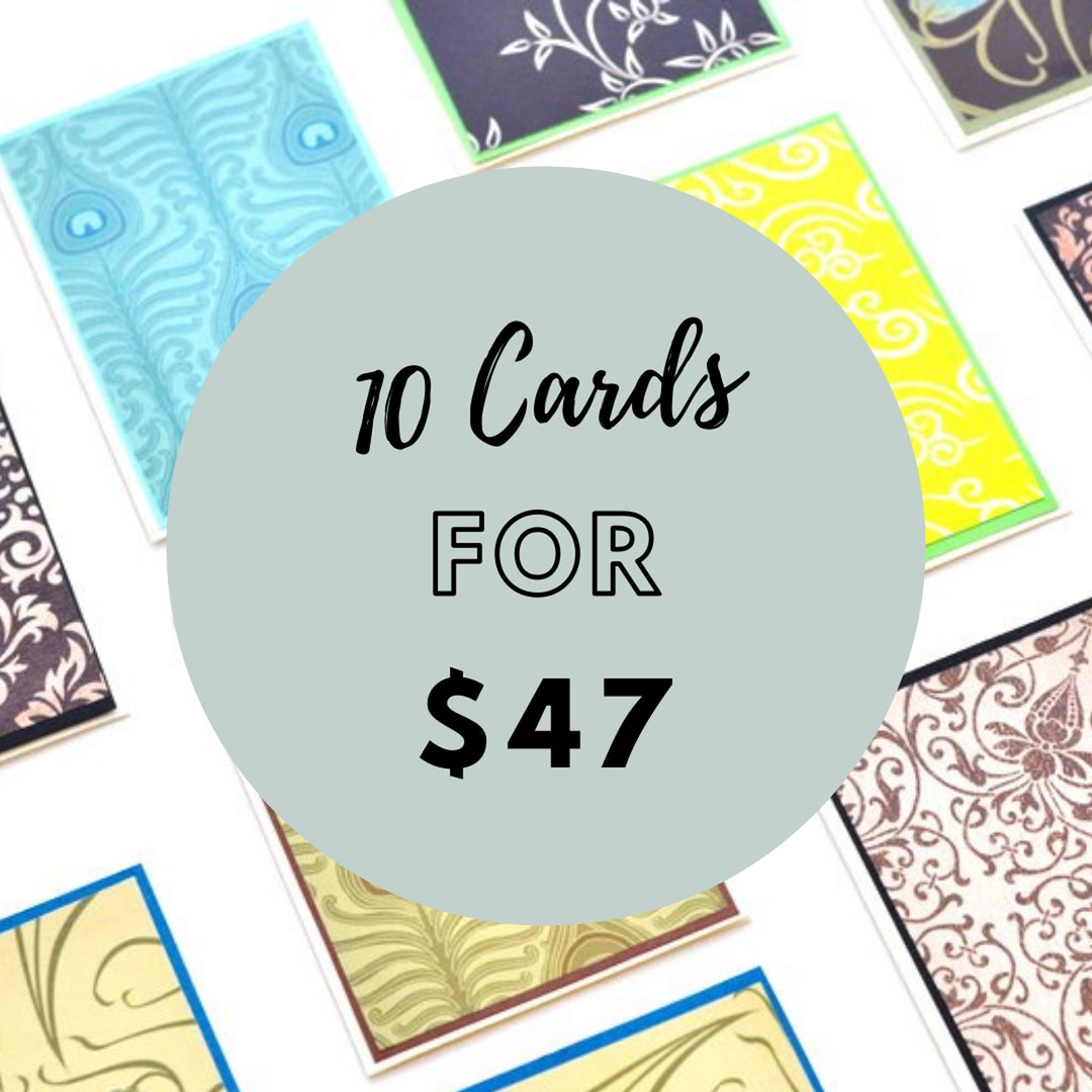 Bulk Greeting Card Bundle | Card Assortment | Handmade Card Pack - Etsy