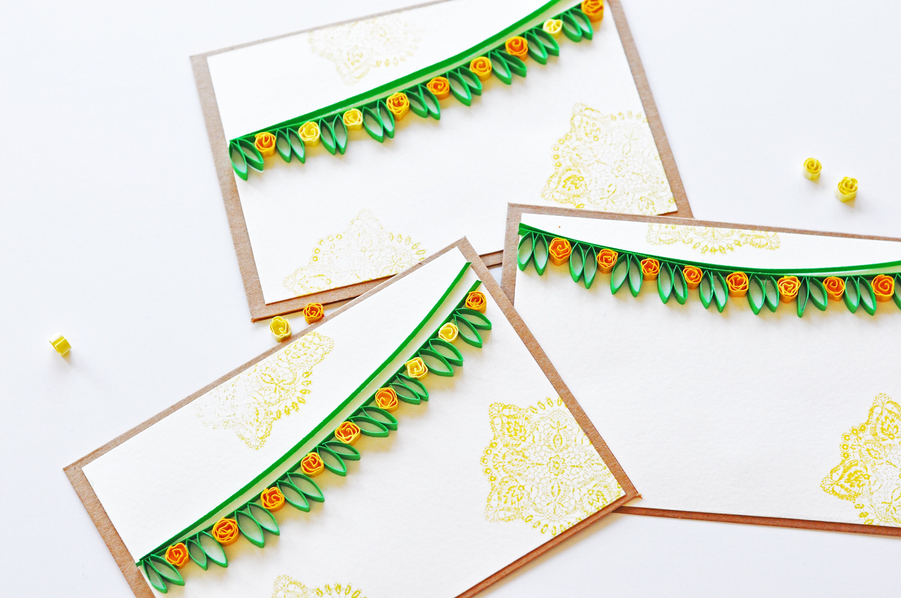 Quilling Diwali Greeting Cards Hindu Festival of Lights Merigold Toran ...