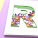 Quilling Letter R Quilled Initial Card Quilling Floral Wall Art Paper ...
